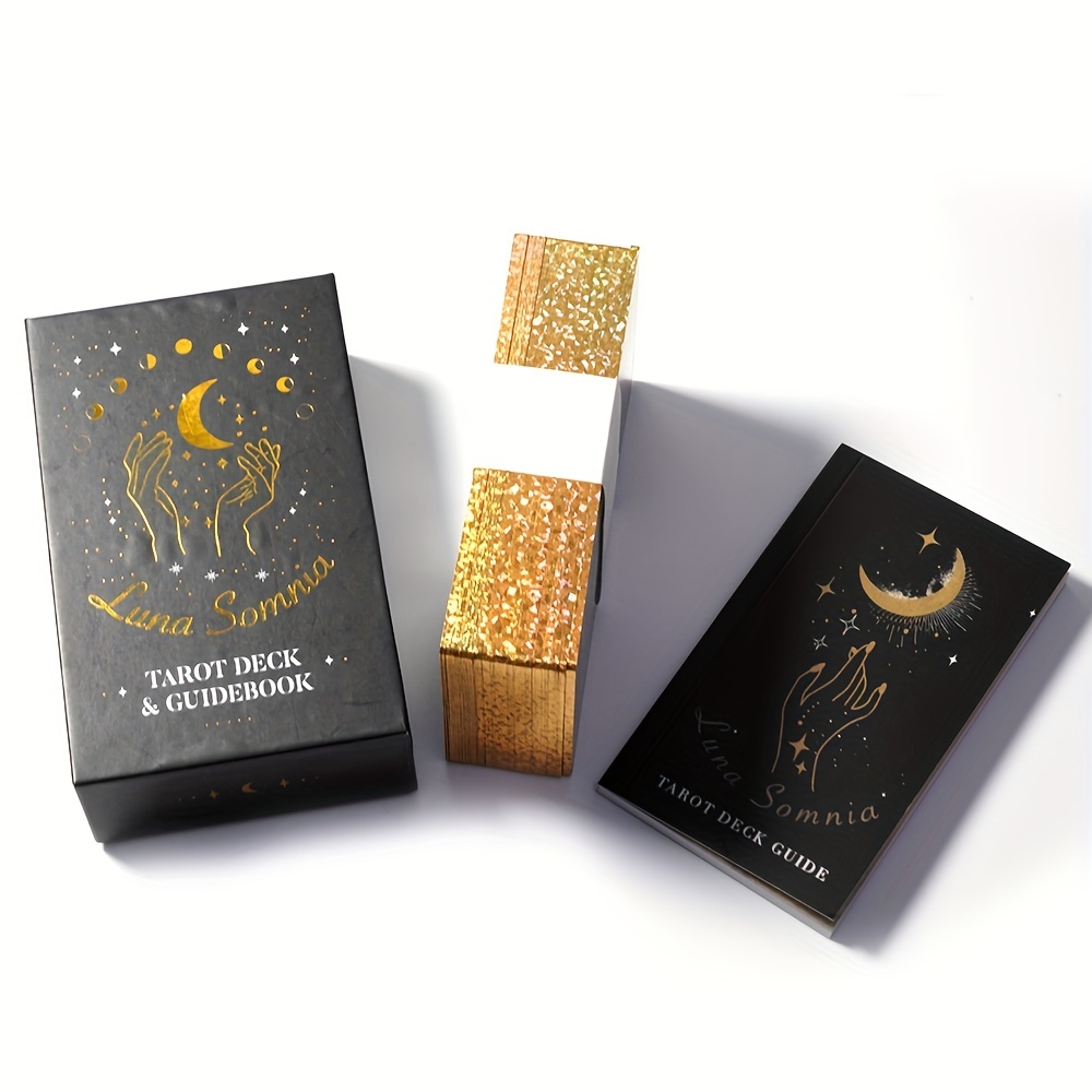 Luna Somnia Tarot Deck With Paper Guidbook Origin Size With Gilded Edge ...