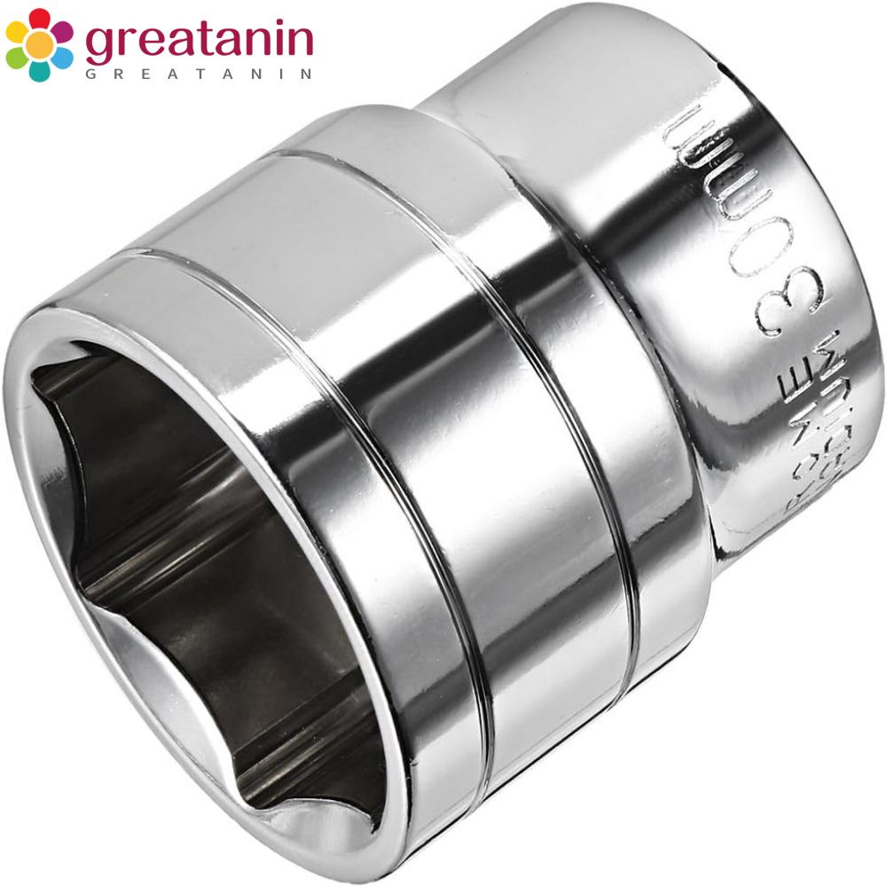 GREATANIN 1/2-Inch Drive, Chrome-vanadium Steel 30mm Shallow Sockets ...