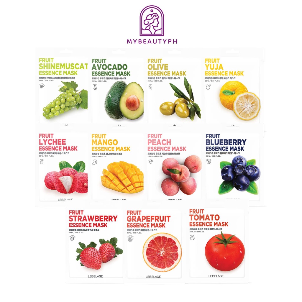 Lebelage Fruit Essence Mask-25ml 1Pc | Shopee Philippines