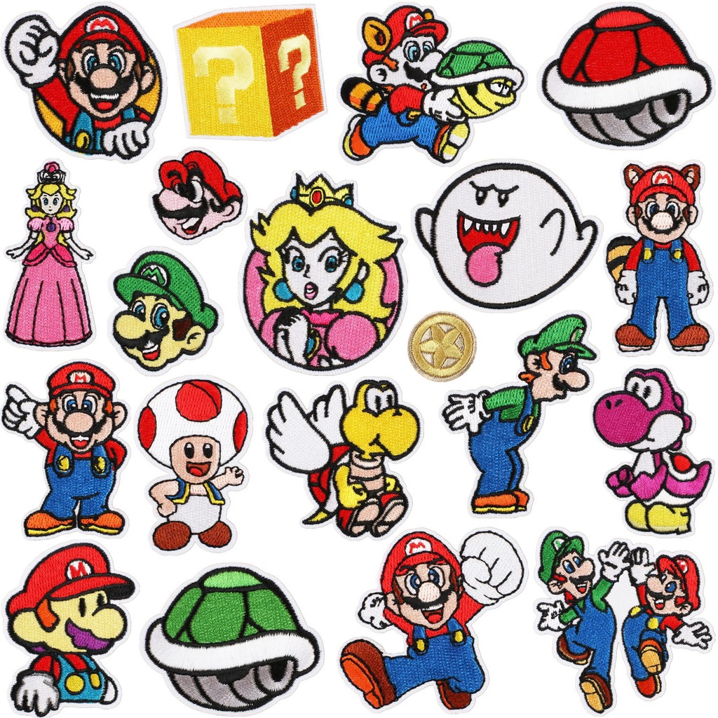 Pro Patch Store Super Mary Cartoon Game Role Series DIY Embroidery ...