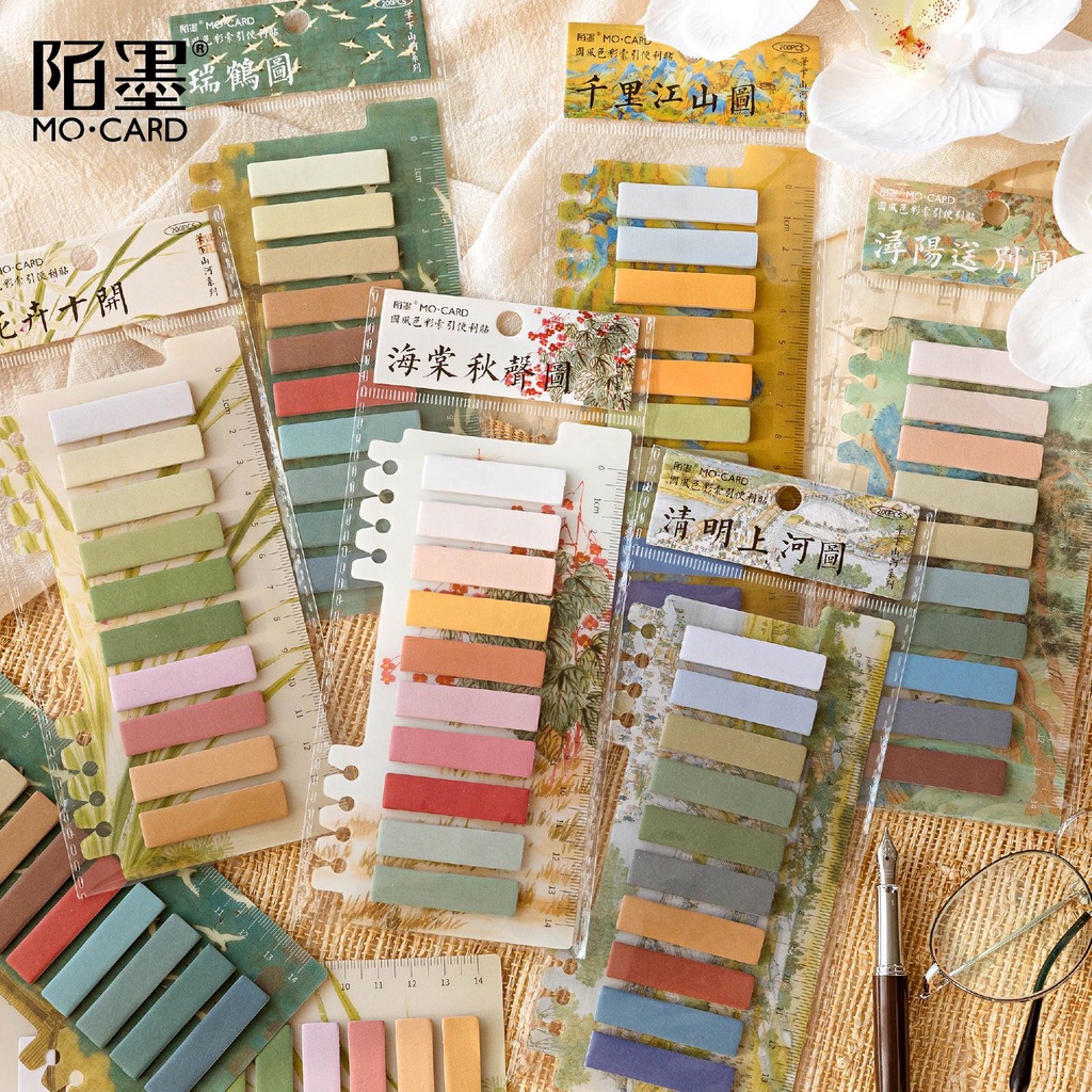 200 Pcs Sticky Book Tabs Colorful Annotation Tabs Writable Sticky Notes ...