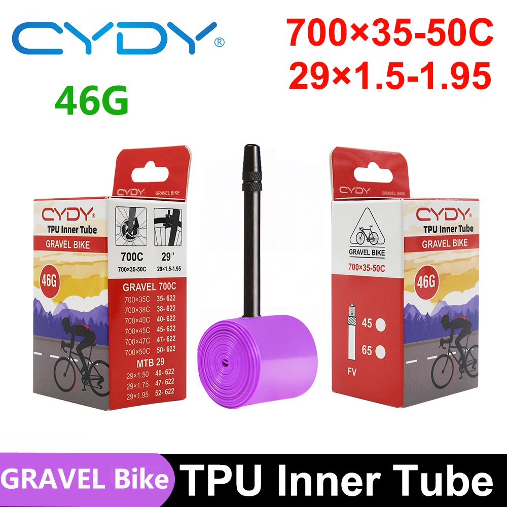 CYDY Tpu 700C GRAVEL Road Bike Inner Tube 700x35-50C Tire MTB Bicyele ...