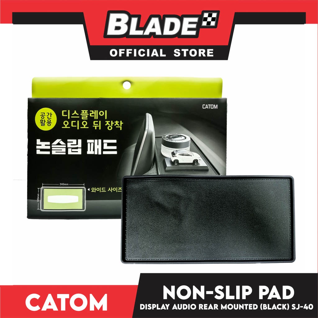 Catom Anti-Slip Mat Car Dashborad Pad SJ-40 (120mm x 245mm) Black ...