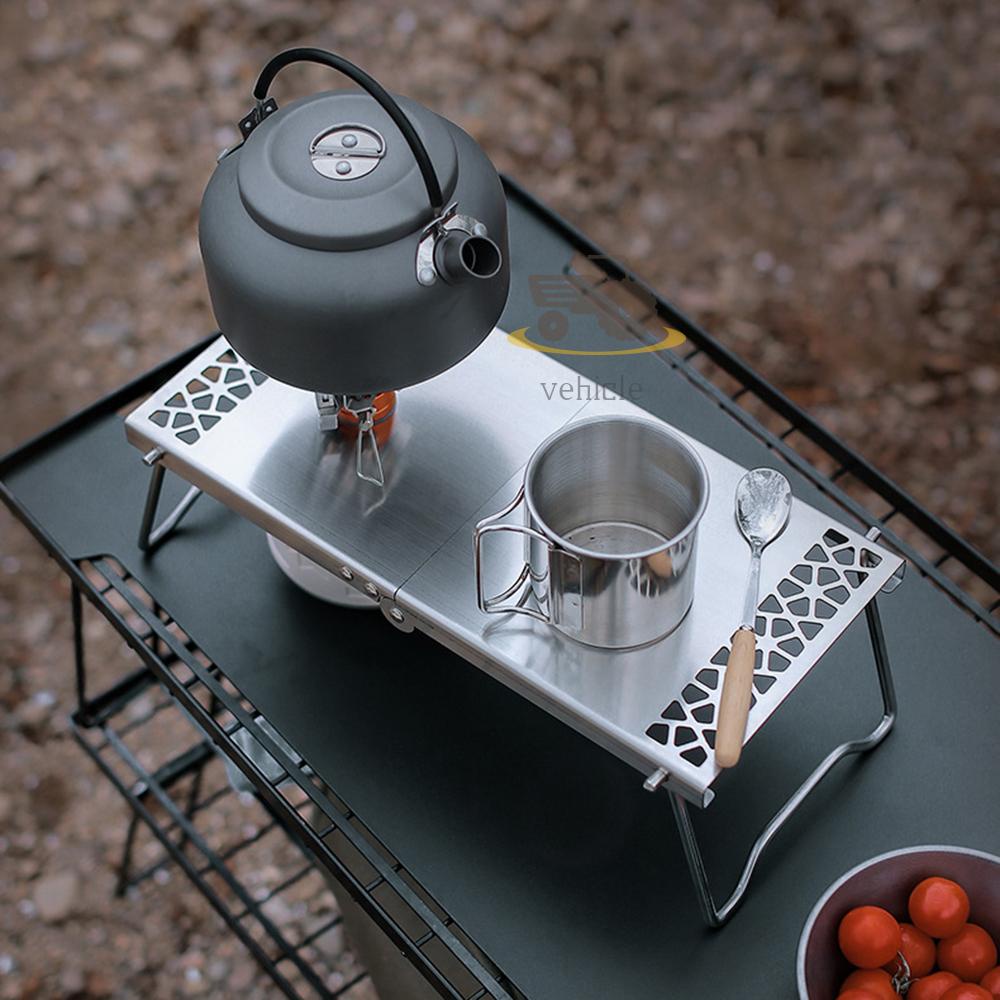 [super sale]Outdoor Folding Camp Stove Stand Cooking Station Table for ...