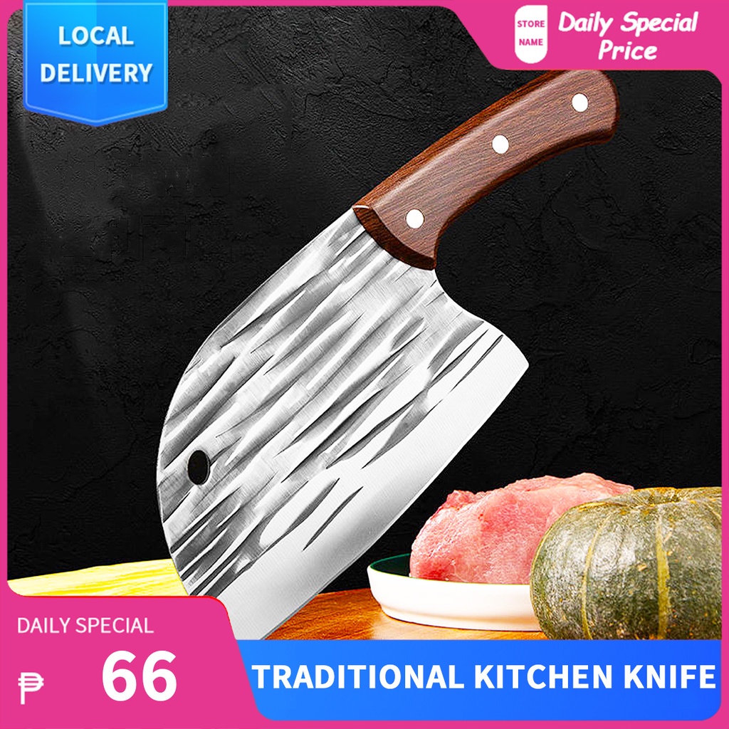 Original Kitchen Chef's Knife Handmade Forged Stainless Steel Chop Bone ...