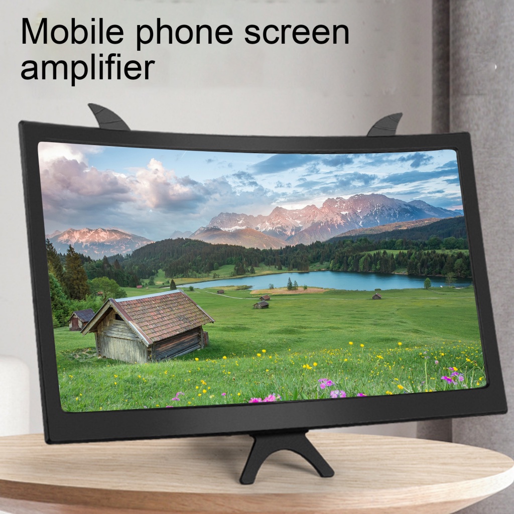 Phone Screen Magnifier Foldable 3D Highly Clear 10/14 Inch Curved Phone ...