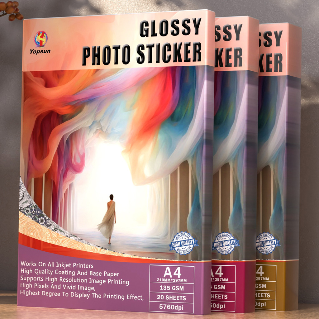 Photo Sticker A4 Glossy&Matte 135Gsm 5760dpi High Quality Yopsun Brand ...