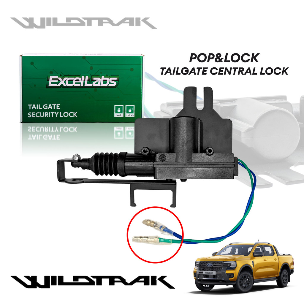 EXCELLABS TAILGATE CENTRAL LOCK SECURITY POWER TAIL GATE LOCK RANGER ...