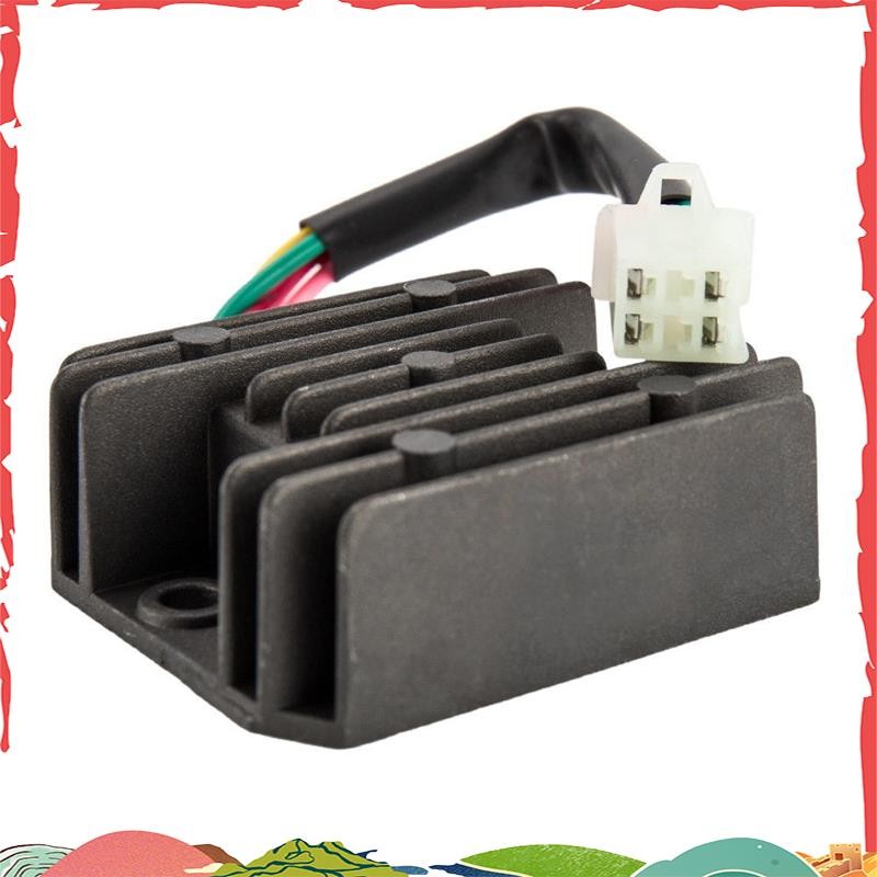 Universal 4 Wire Full Wave Black Motorcycle Regulator Rectifier 12V DC ...