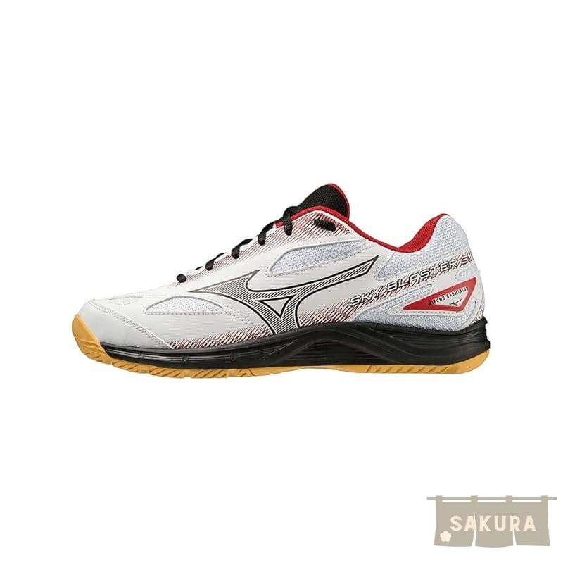 Mizuno Badminton Shoes Sky Blaster 3 (White/Black/Red) (White/Blue ...