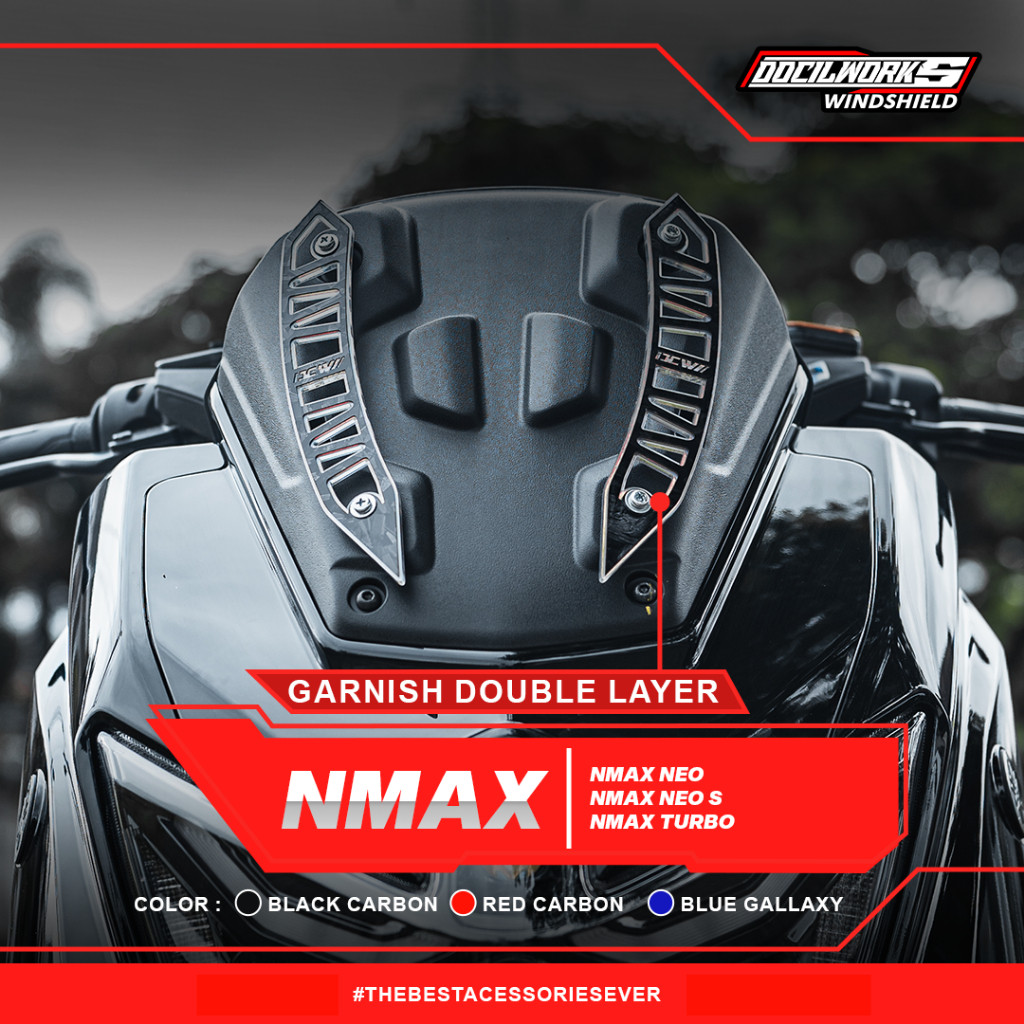 Garnish Bracket DOUBLE LAYER for windshield visor NMAX TURBO NEO NEO S ...