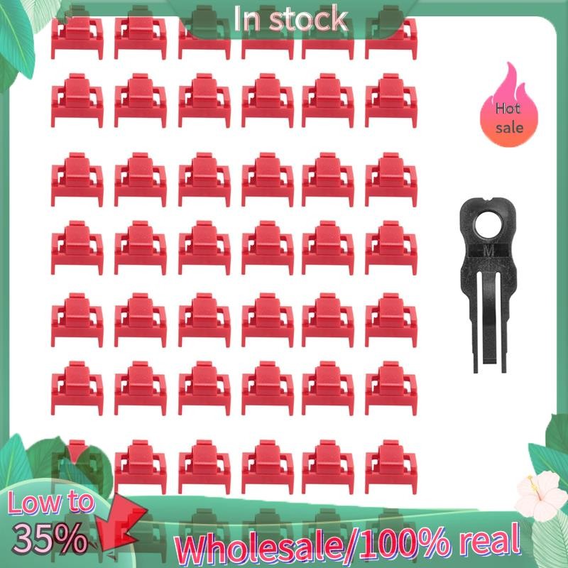 100Pcs RJ45 Port Ethernet LAN Hub Anti Dust Cover Plug Cap Blockout ...