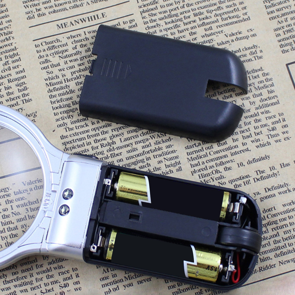 Portable 3X Folding Lamp Loupe Reading Newspaper Handheld Illuminated ...