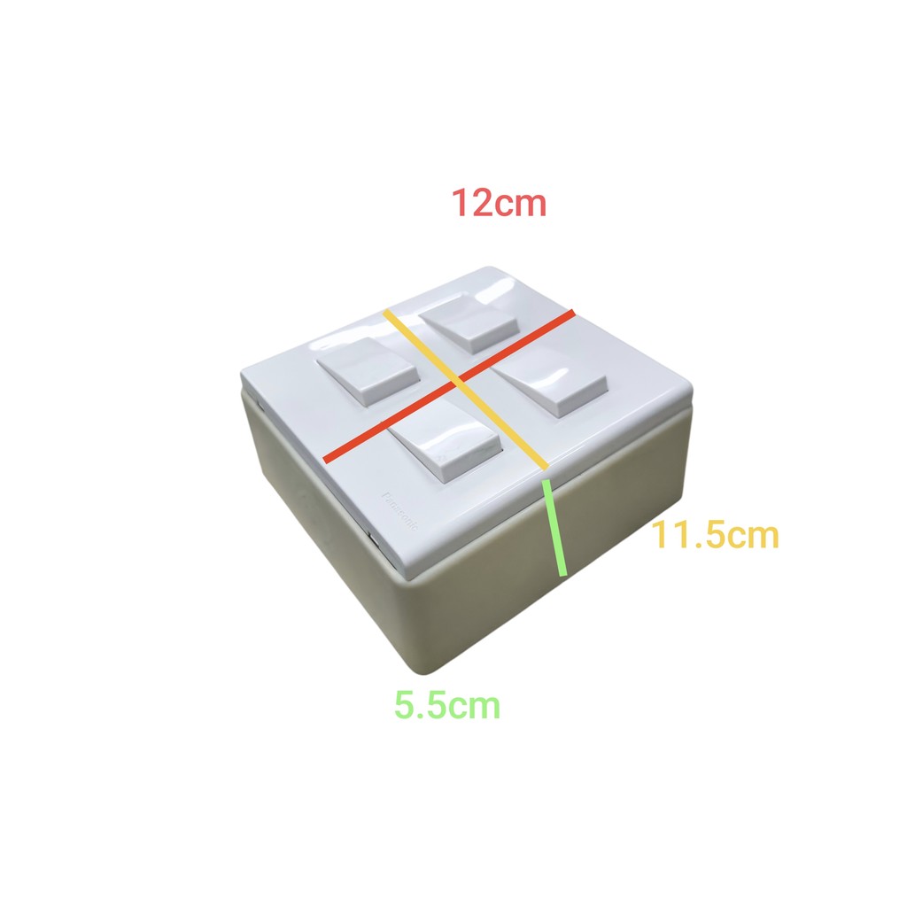 Panasonic 4 Gang 3 Way Switch 16A 250V w/ Series with Utility Box ...