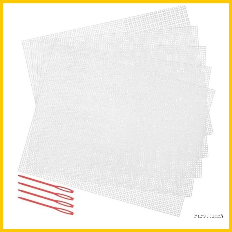 Fir 5 Pcs Plastic Mesh Canvas Sheets Embroidery Tool Mesh Canvas Sheets ...