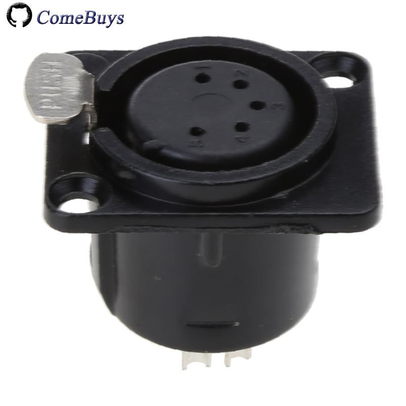 com* 5 Pin Professional Speaker Plugs Female Base XLR Female Plugs ...