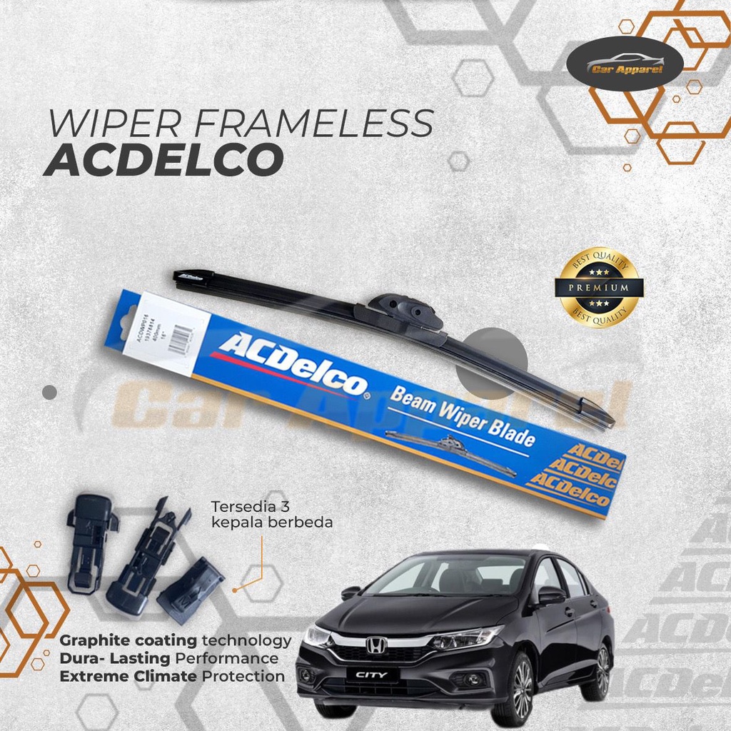 Acdelco Car Wiper City GM6 2014-2020 24-14 Beam Frameless | Shopee ...