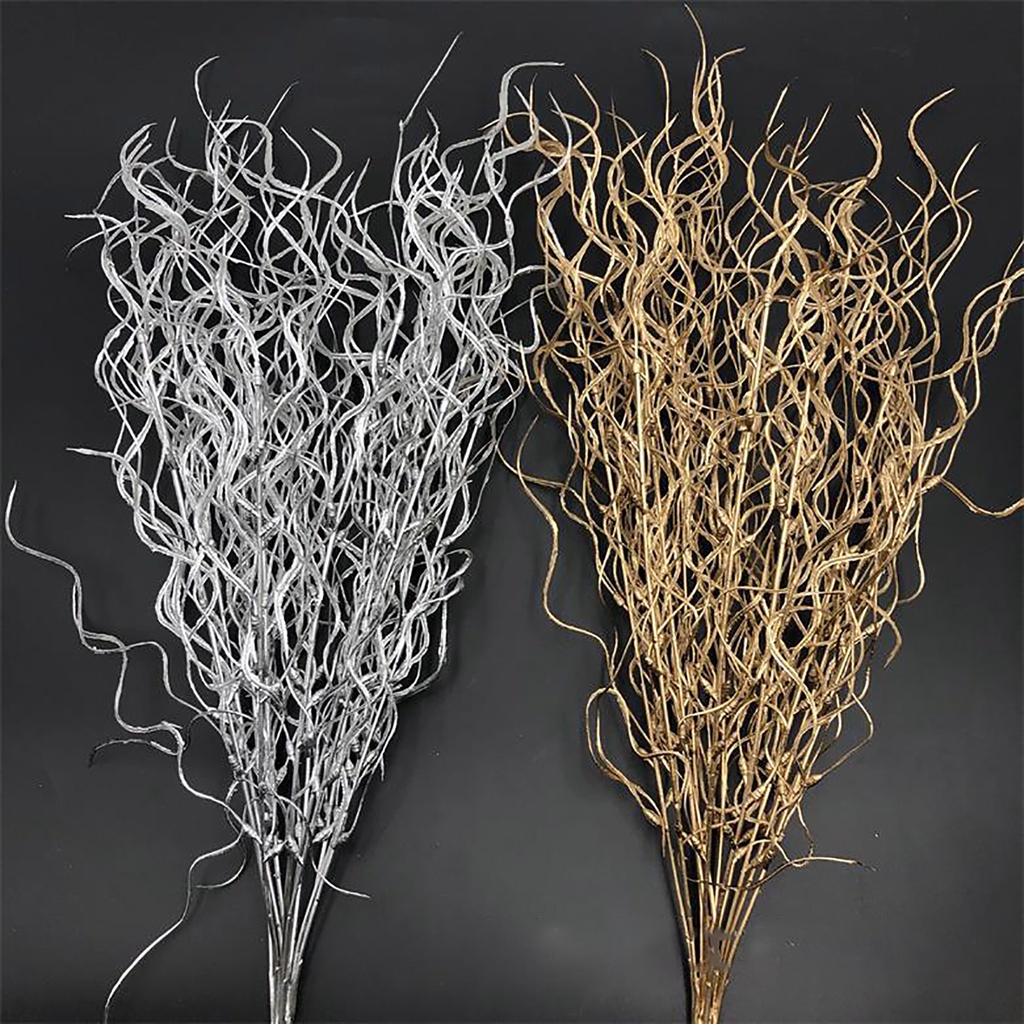 12 Heads Artificial Dragon Beard Branches Wedding Home Decor Fake Coral ...