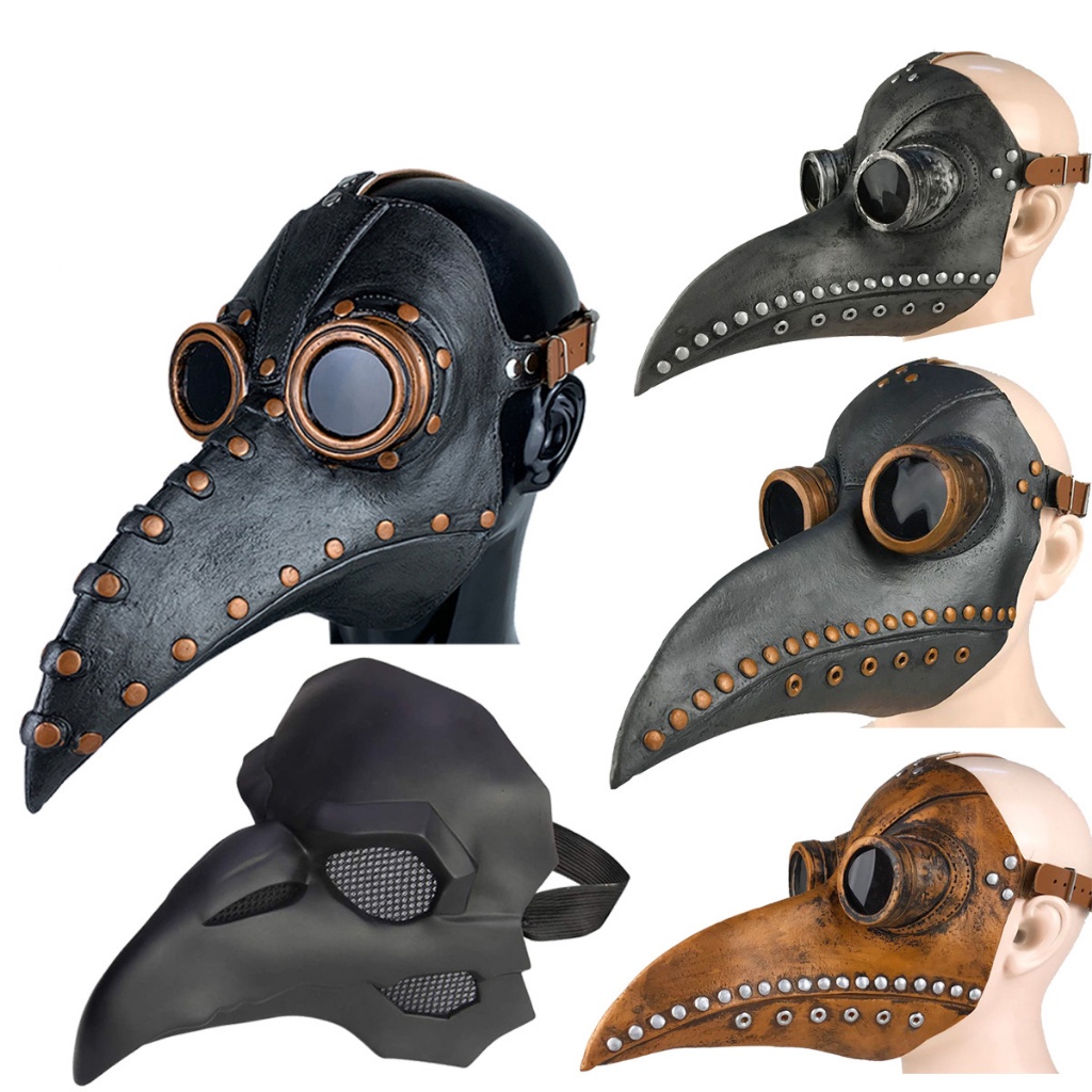 A0283 Medieval Plague Doctor Beak Mask Halloween Beak Mask New Punk ...