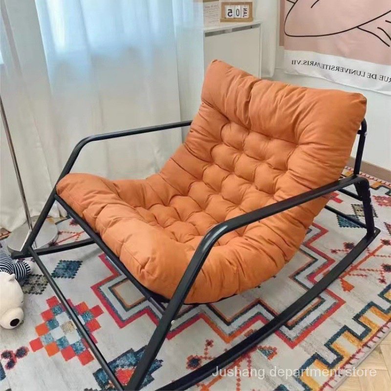 Double rocking chair balcony home leisure lounge chair living room nap ...