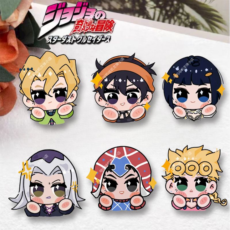 JoJo's Bizarre Adventure Q-version Brooch Yoshikage Kira Jotaro Kujo ...
