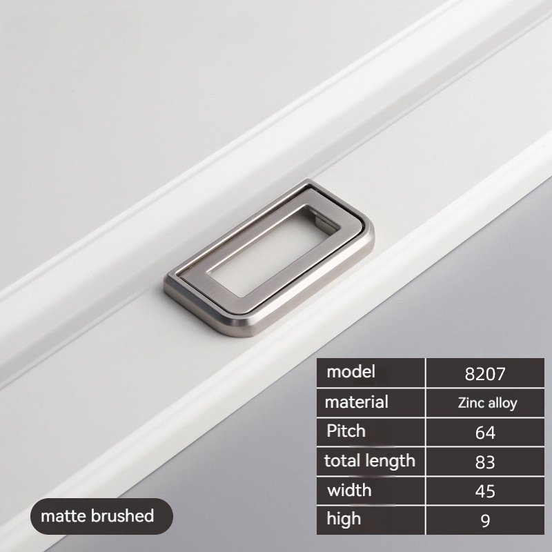 Modern Stye Concealed Buckle Drawer Cabinet Handle Invisible Kitchen ...