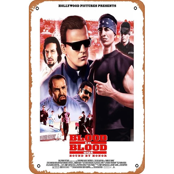 Movie Poster Retro Metal Sign Blood In, Blood Out Movie Poster Art ...