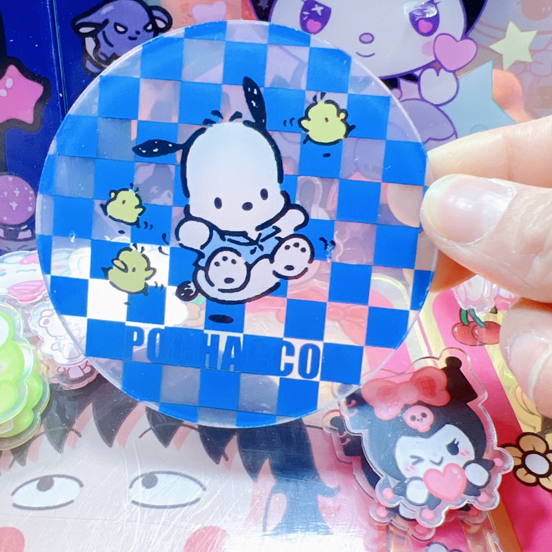 Miniso Sanrio Acrylic Bowl Cup Insulation Coaster Cartoon Kuromi Melody ...