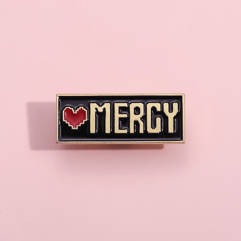 Mercy Badge Undertale Game Enamel Pin Brooches Catoon Art Brooch Lapel ...