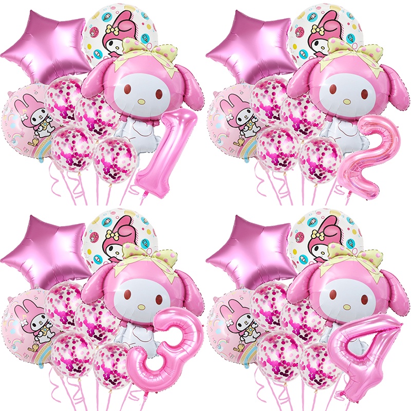 Melody Foil Balloon Birthday Party Decoration Meloddy Party Latex ...