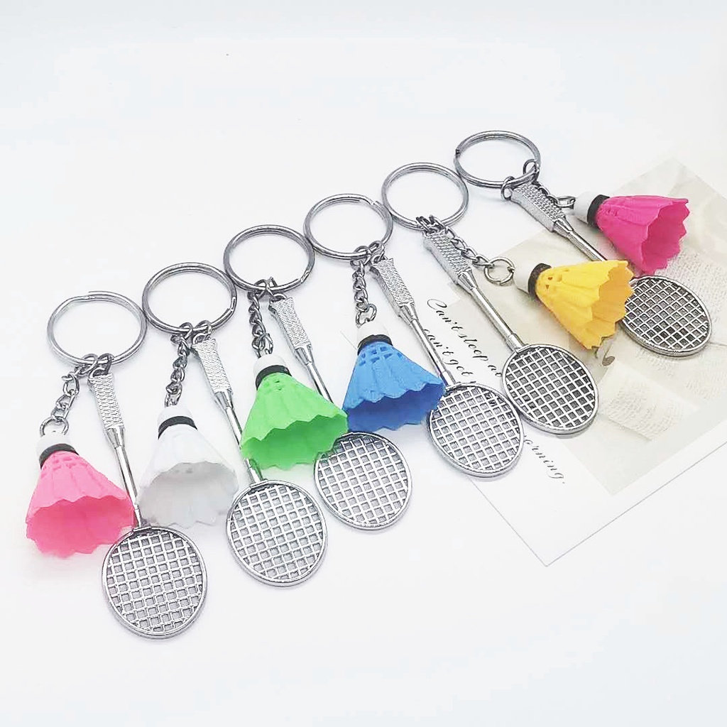 Badminton key chain pendant new creative gift badminton factory mini ...