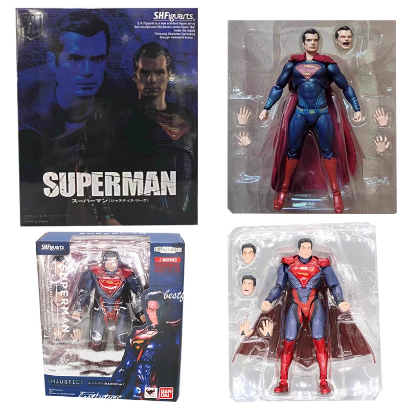 Sh Figuarts Articulado Superman SHF DC Justice League Action Figure ...