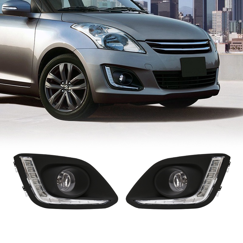 Car LED Daytime Running Light Fog DRL Bumper Driving Lamp For Suzuki ...