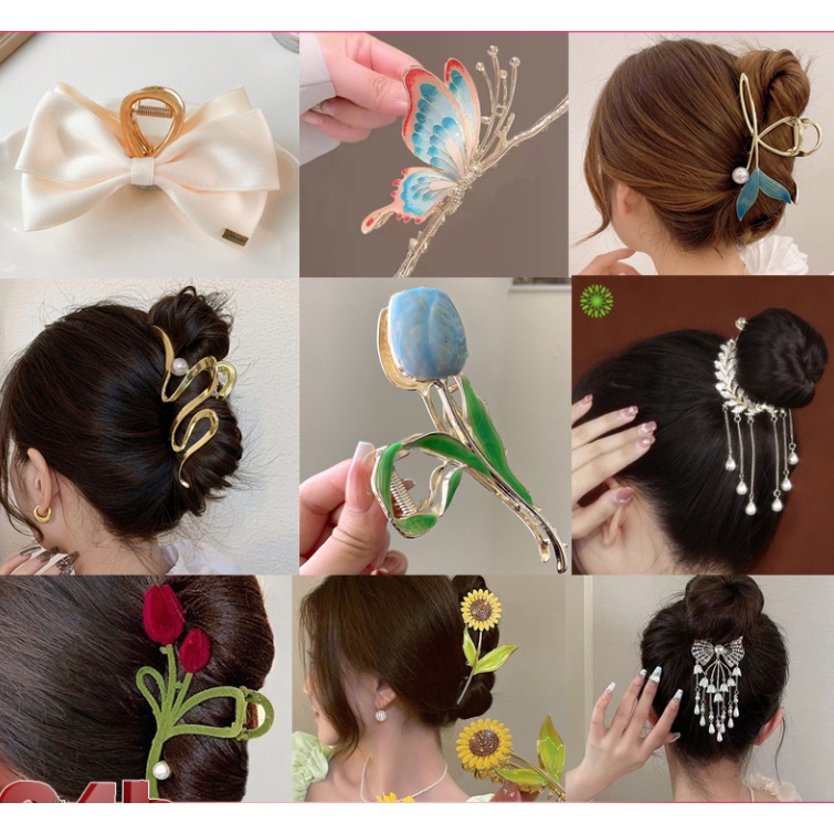 Hair Clip Korean Large Hair Pins New Women's Fashion Hair Accessories ...