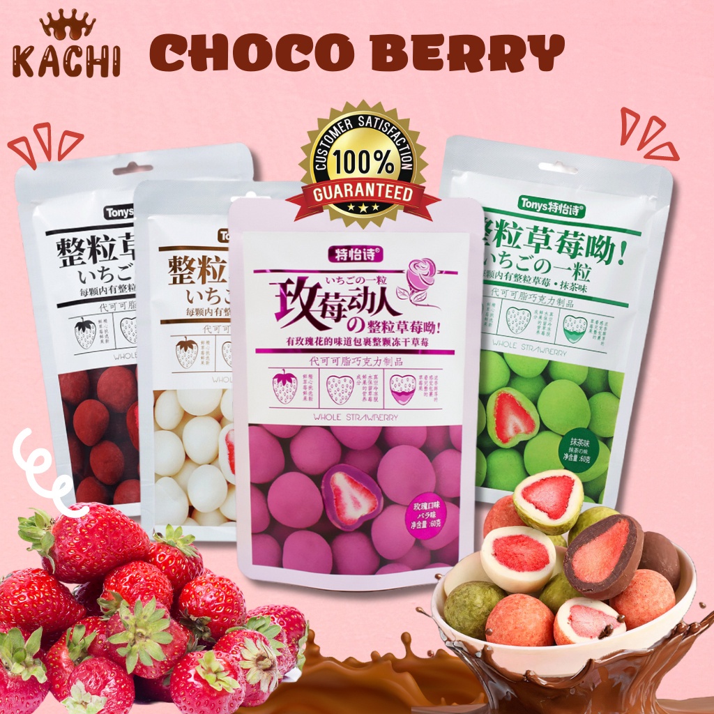 Choco Berry Chocolate wrapped in dried strawberries Sugar Free 60G ...