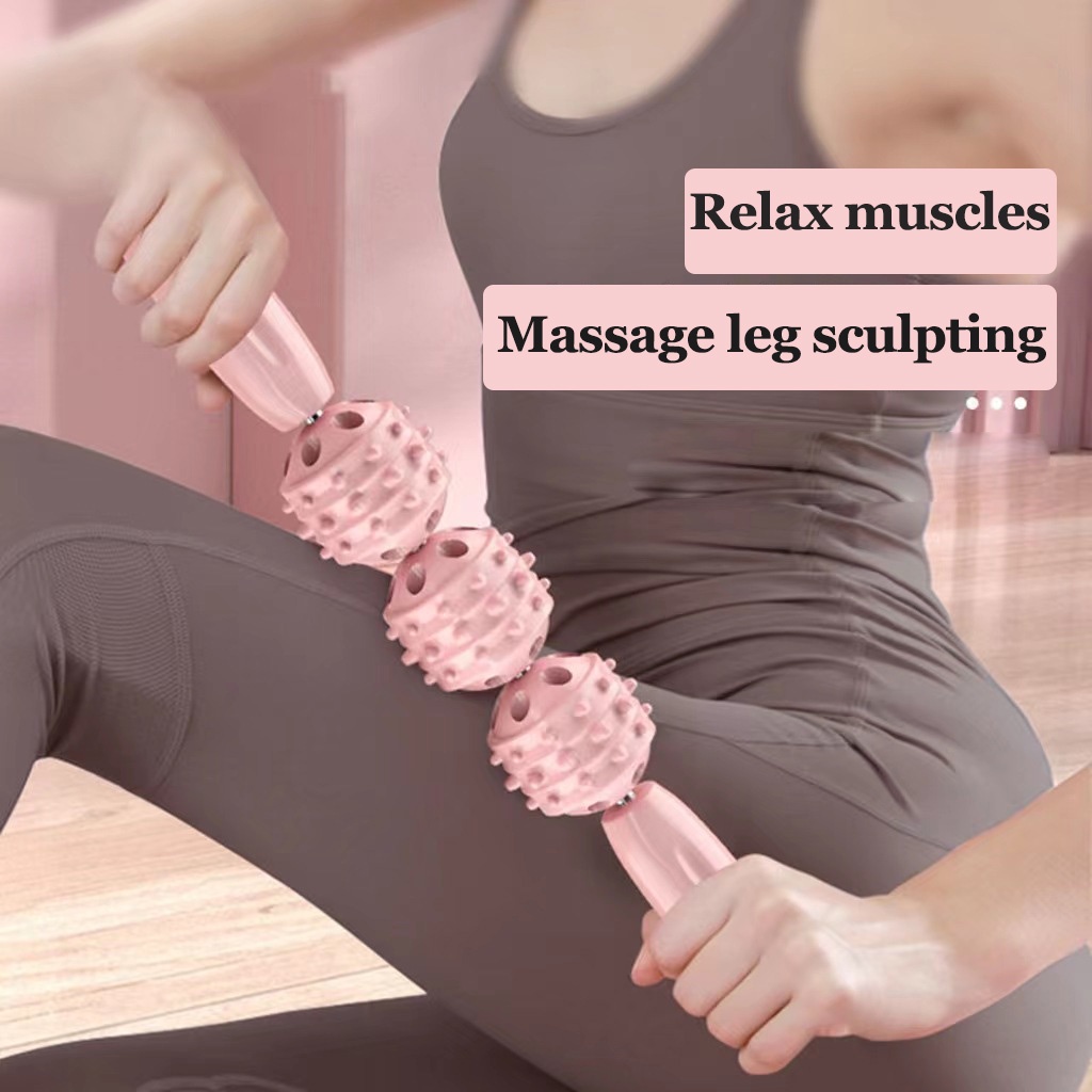 Lean Leg Massage Stick Mace Roller Fitness Fascia Stick Leg Muscle ...