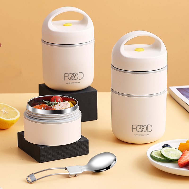 Stainless Steel Vacuum Thermal Bento Lunch Box For Kids with Insulated ...