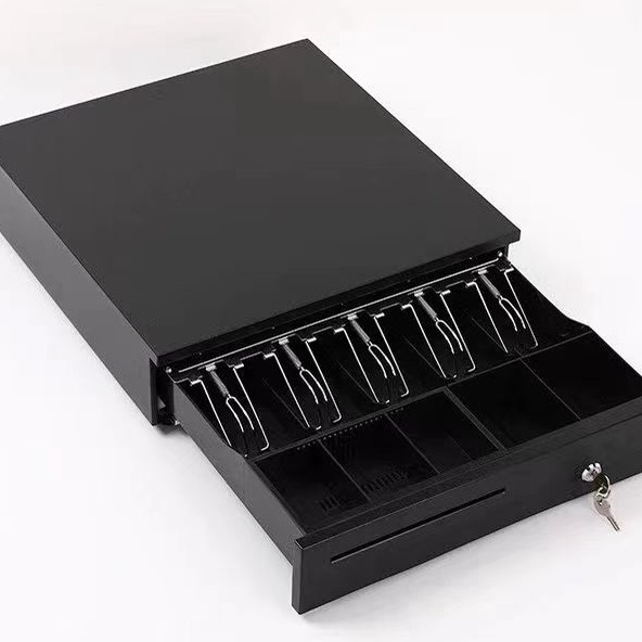 POS Electronic Cash Drawer Box Storage 5 Bills Grid 5 Coins Stall ...
