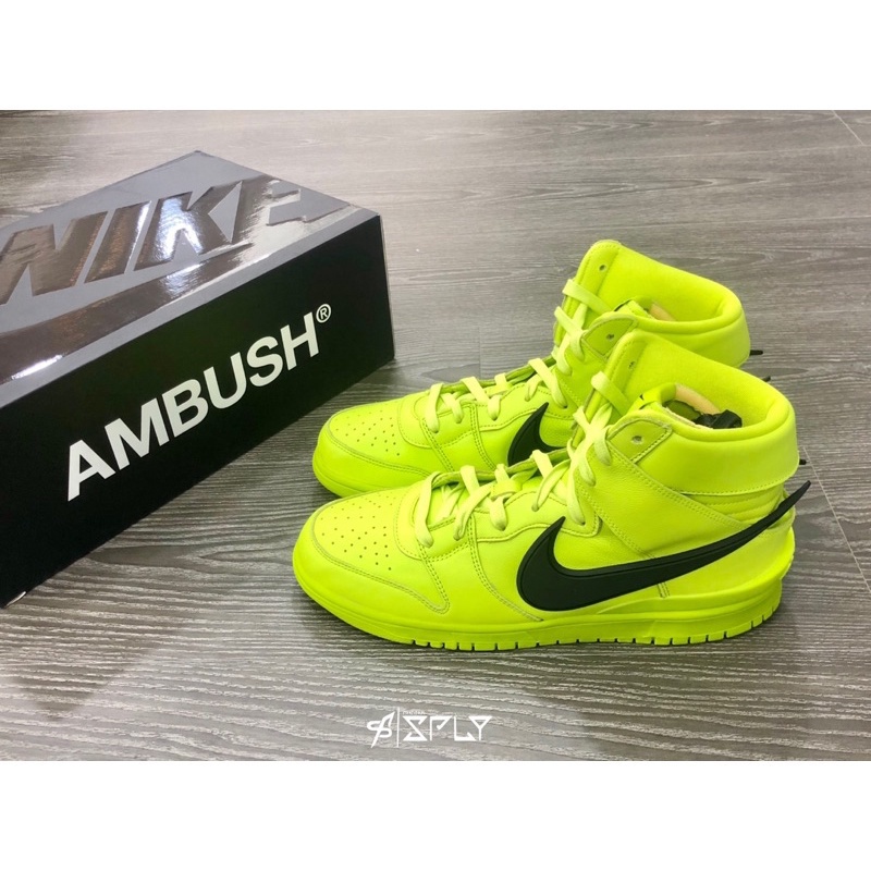 High Quality Ambok Ready Stock x NK Dunk High Lemon Yellow CU7544-300 ...