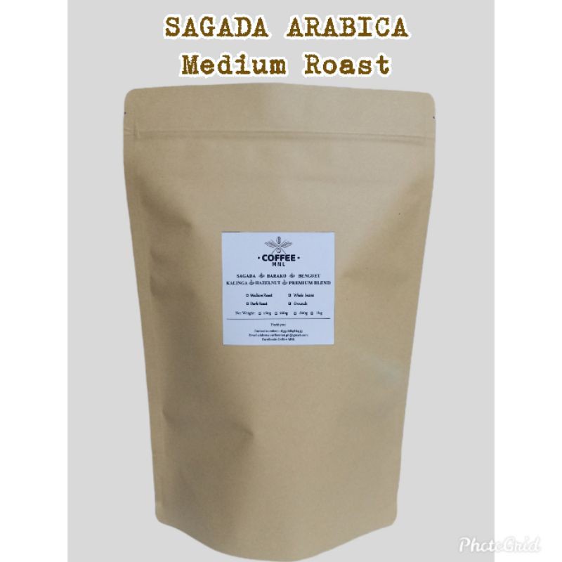 ♞250grams Sagada Arabica Medium Roast (whole beans or grounds) | Shopee ...