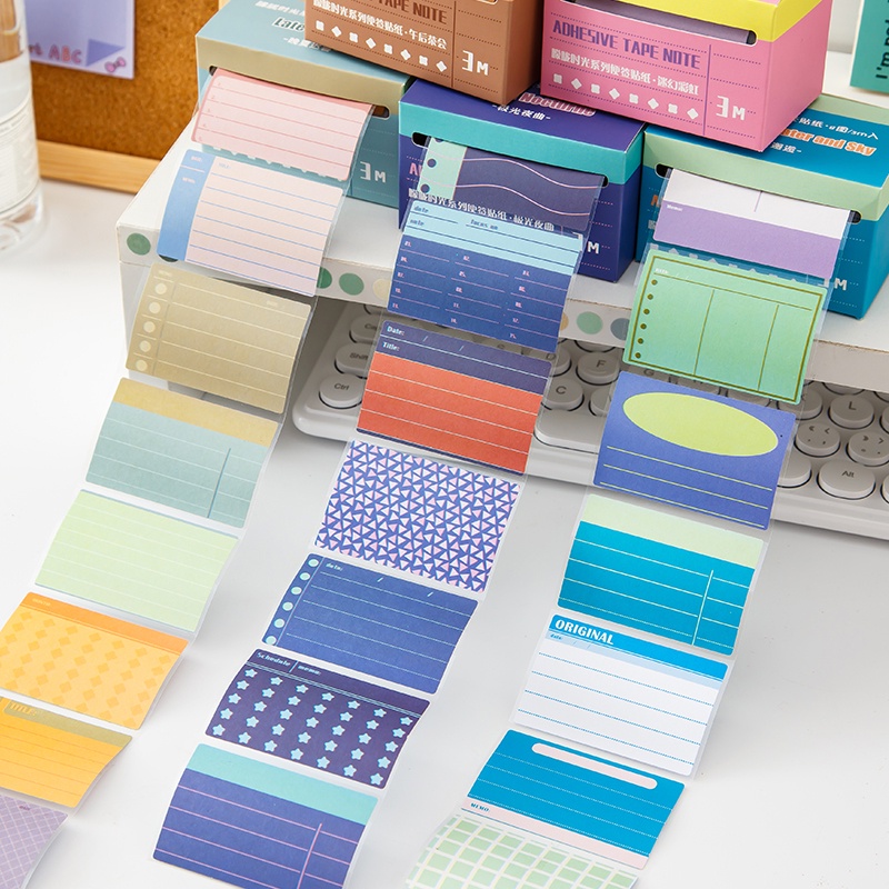 70 Pcs Boxed Multifunction Pull-out Style Sticky Notes School Colorful ...