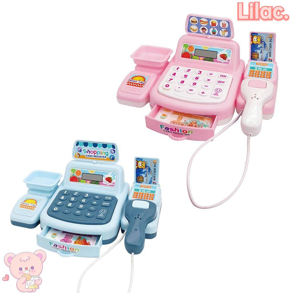 LILAC Supermarket Cash Register, Lighting Sound Effects Simulation Cash ...