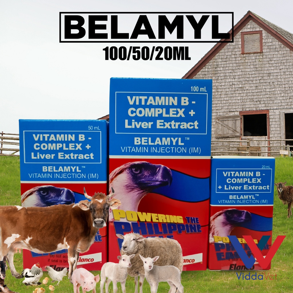 Belamyl b complex viddavet for pets, swine, livestock and game fowl ...