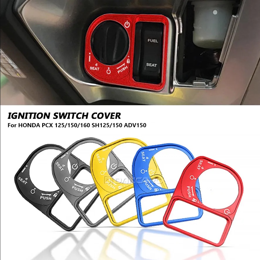 Motorcycle Ignition Switch Cover Electric Lock Button Cover Protector ...