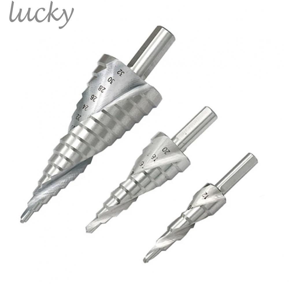 Step Drill Bit High Speed Steel Stepped Drill Triangle Handle Wood Hole ...