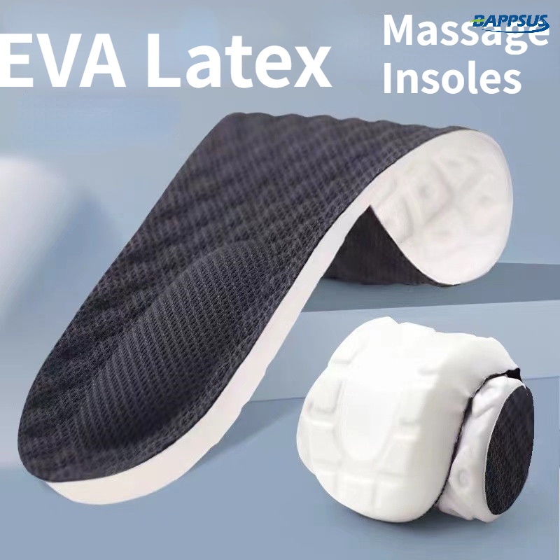 4D EVA High-Elasticity Shock Absorption Sports Insoles/ Unisex Cuttable ...