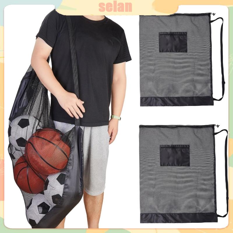 SELAN Basketball Mesh Net Bag Football Mesh Bag Mesh Sports Bags Sport ...