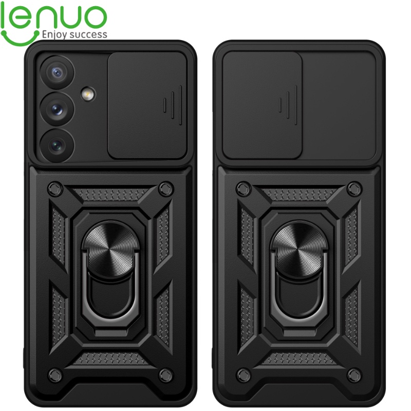 Lenuo Thick Armor Phone Case For Samsung Galaxy A54 A34 A24 A14 A04S A13 5G 4G Casing TPU+PC ...