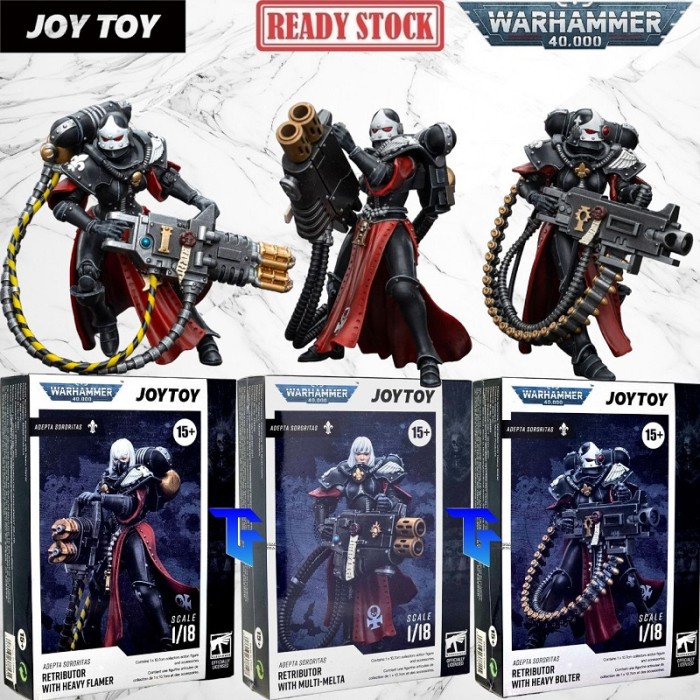 Joytoy 1/18 Warhammer 40K Adepta Sorority Retributor With Heavy Flamer ...