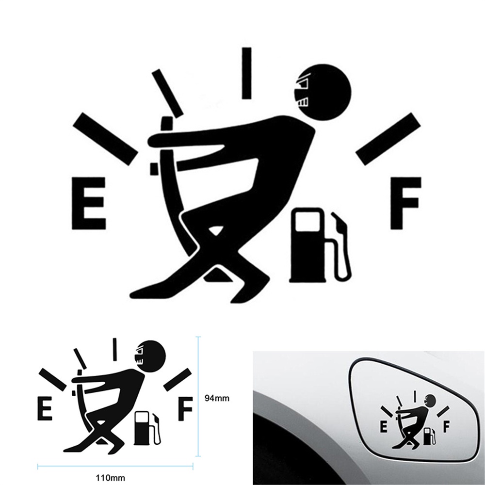 Universal Funny Creative Car Sticker Decal Pull Fuel Tank Pointer To ...
